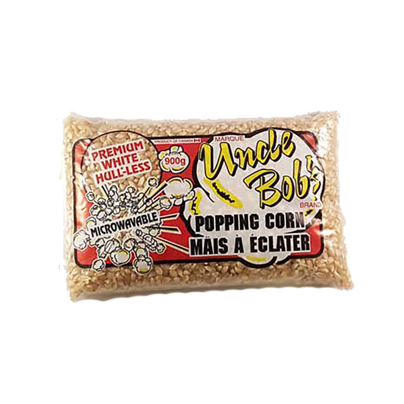 Uncle Bob's White Popping Corn - 2 lbs - CornPopper.ca